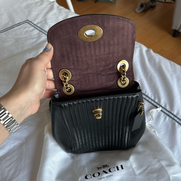 Coach | Bags | Coach Parker Backpack Limited E Quilted Leather Eggplant ...